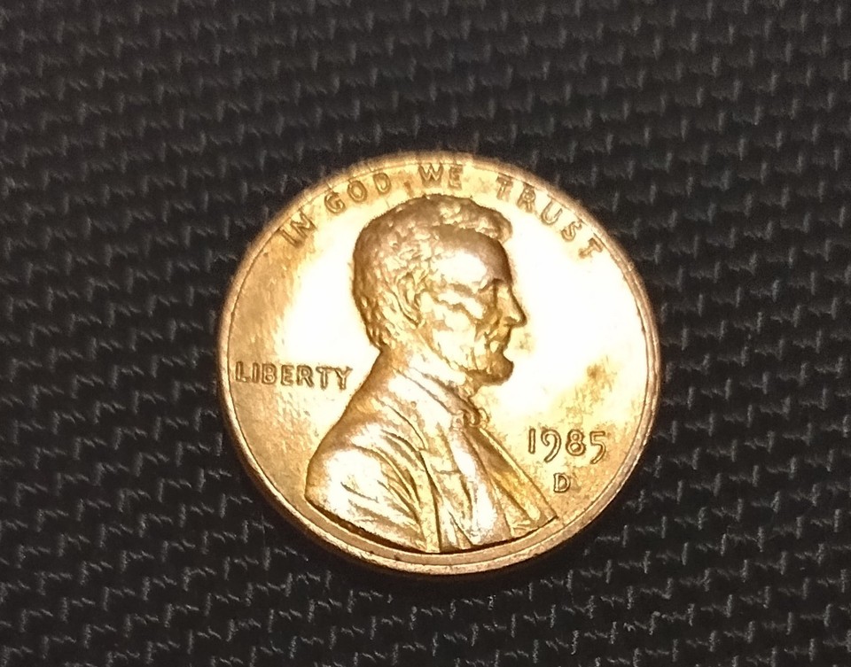 1985 D Lincoln Error Penny / Small 8 | eBay