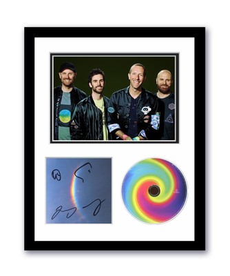 Coldplay Autographed Signed 11x14 Custom Framed CD Photo Moon Music ...