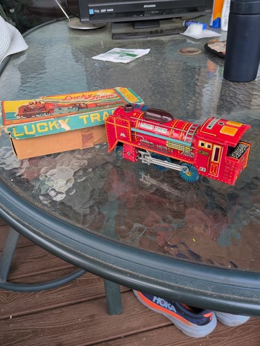 VINTAGE LUCKY TRAIN TOY CABOOSE | eBay