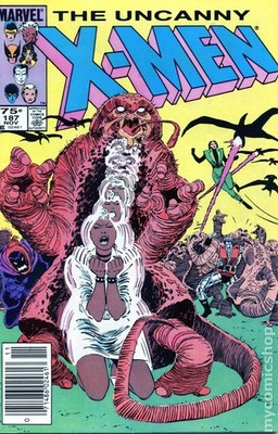 Uncanny X-Men Canadian Price Variant #187 VG- 3.5 1984 Stock Image Low ...