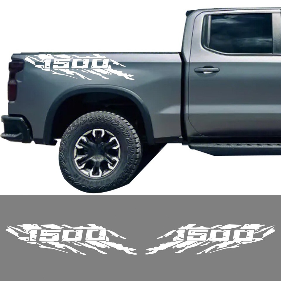 2pcs Bed Side Stripe body Decals graphics vinyl sticker logo for Dodge ...