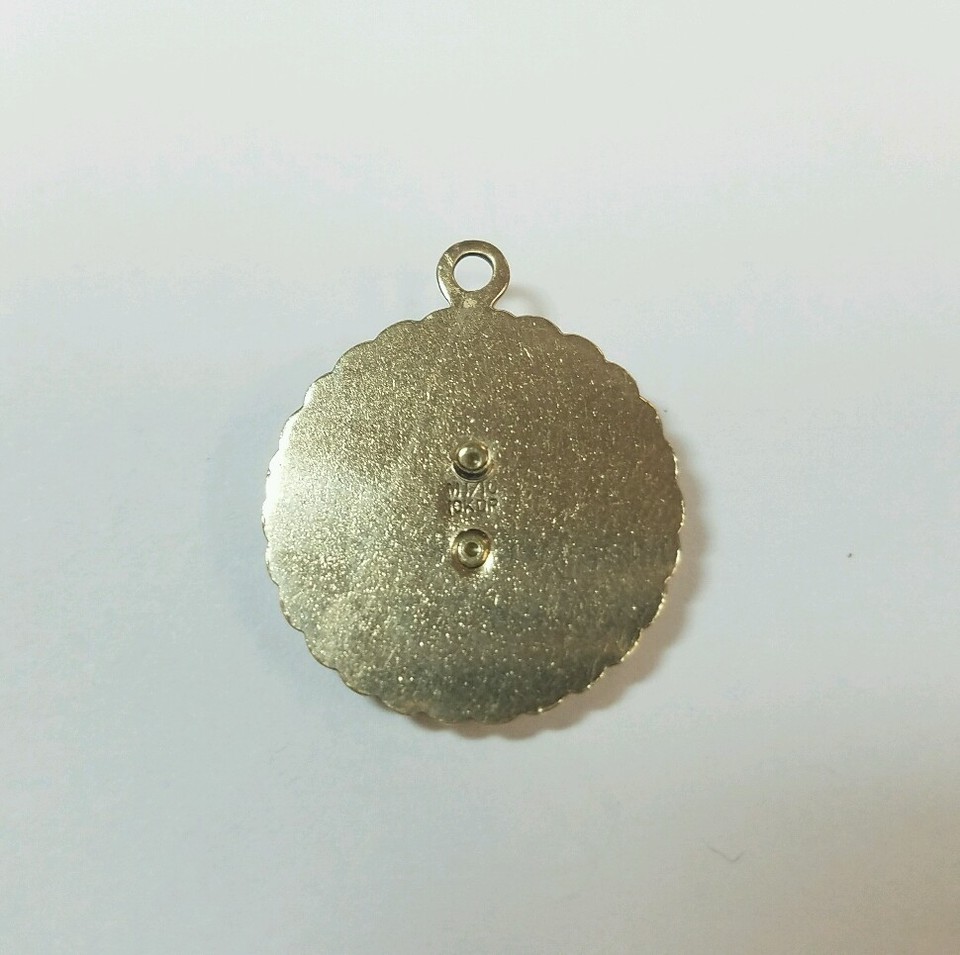 VINTAGE GENERAL MOTORS 30 YEAR GOLD COMPANY CHARM WITH GENUINE DIAMOND ...