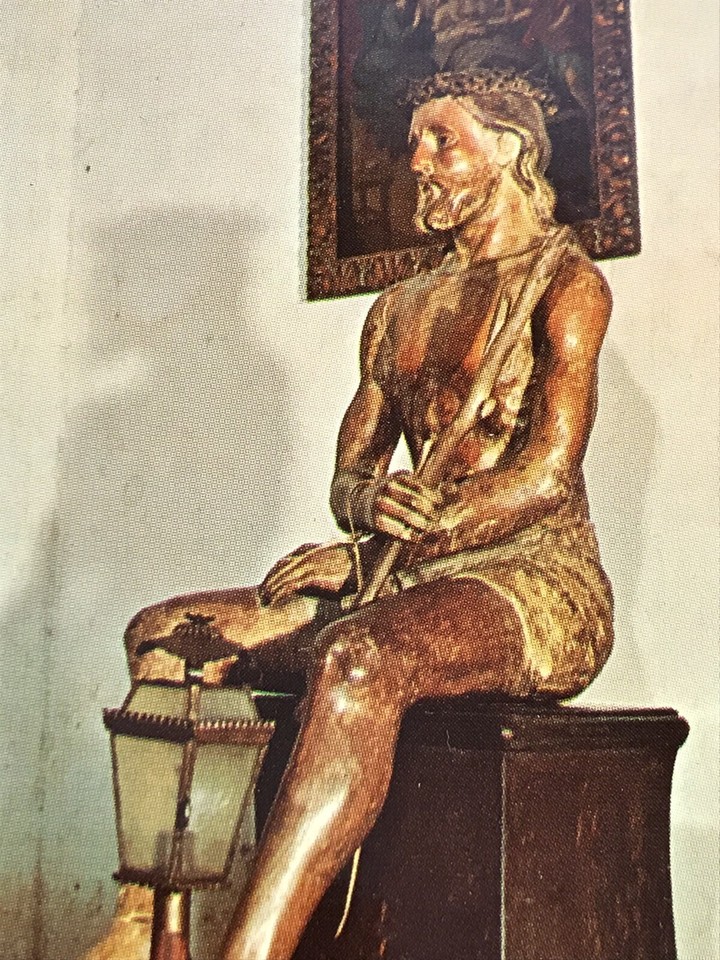 Hand Carved Wooden Christ Statue At Porta Coeli Church San German ...