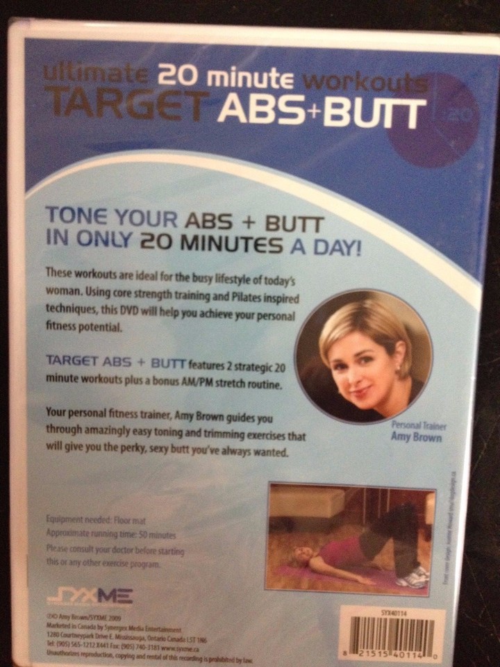 Ultimate 20 Minute Workouts Target Abs & Butt (DVD, 2009) | eBay