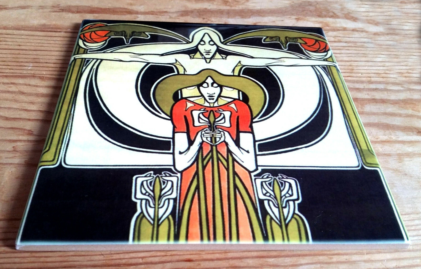 Mackintosh ceramic tile "Glasgow Institute" (15 x 15cm, 12 designs ...