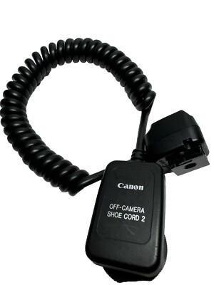 Canon EOS Off-Camera Shoe Cord 2 Hot Shoe Wired TTL Genuine - 401 | eBay