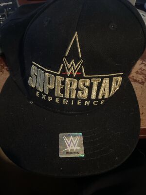 WWE Authentic VIP Official Black Superstar Experience Snapback Hat Cap ...
