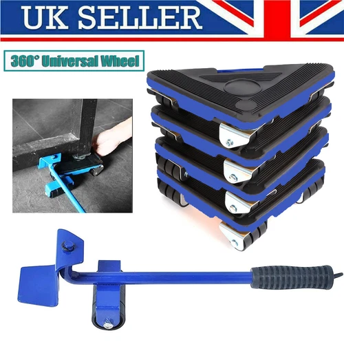 5 Pcs Heavy Duty Furniture Shifter Lifter Set Wheel Moving Removal ...