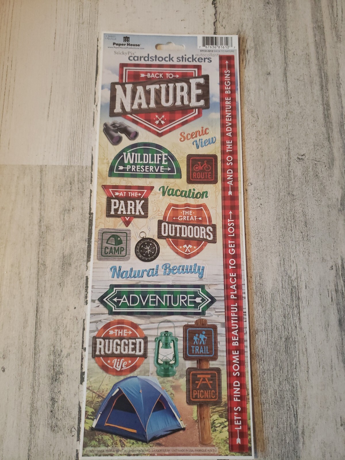 Paper house back to nature Scrapbook Stickers | eBay