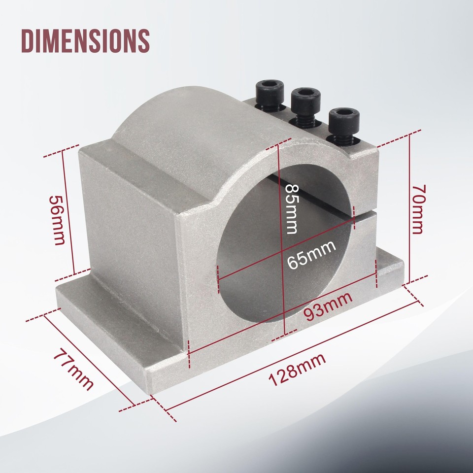 Spindle Motor Clamp Mount Bracket CNC Milling Machine Fixture Cast ...