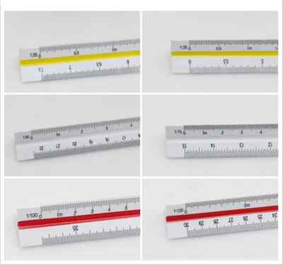 Metric Engineer Scale Ruler 30cm Triangular Triangle Drafting Ruler 1PC ...