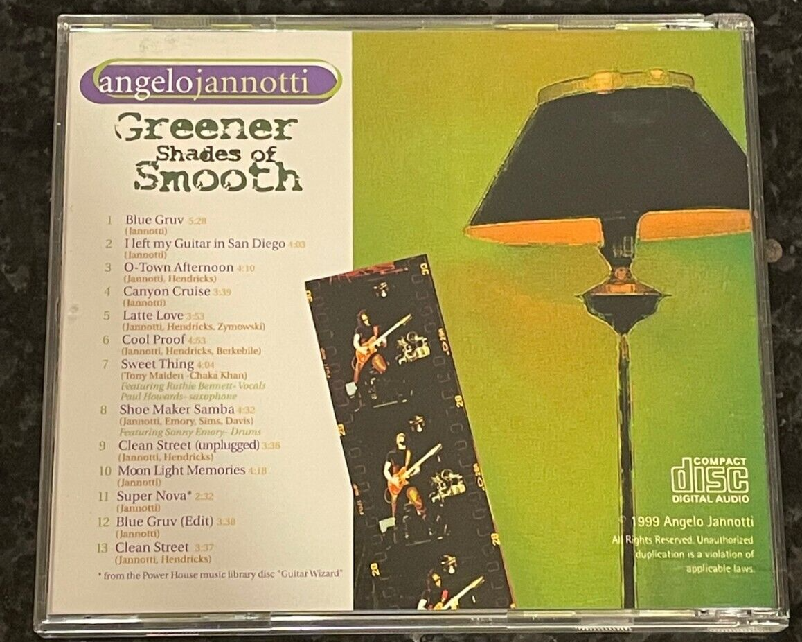 Angelo Jannotti--Greener Shades Of Smooth Jazz Rock CD | eBay