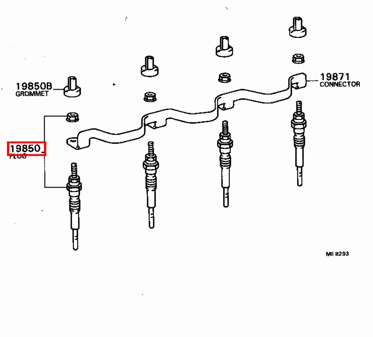 Genuine LandCruiser HDJ80 BJ73 BJ70 3B 3.4 Diesel 1HD T 4.2 Diesel Glow ...