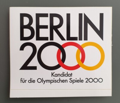 OLYMPIA BEWERBUNG BERLIN 2000 - STICKER AUFKLEBER - 9 x 11 CM | eBay.de