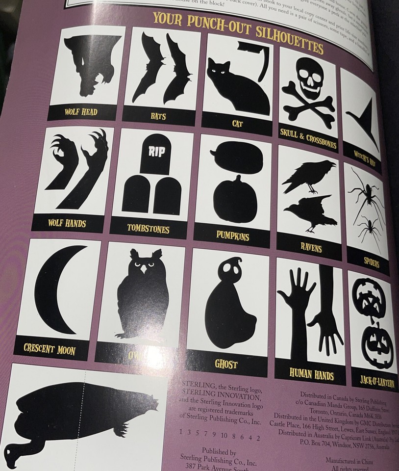 HALLOWEEN Window Decor SILHOUETTES: PUNCH-OUT WINDOW SHADOWS Jeffery ...