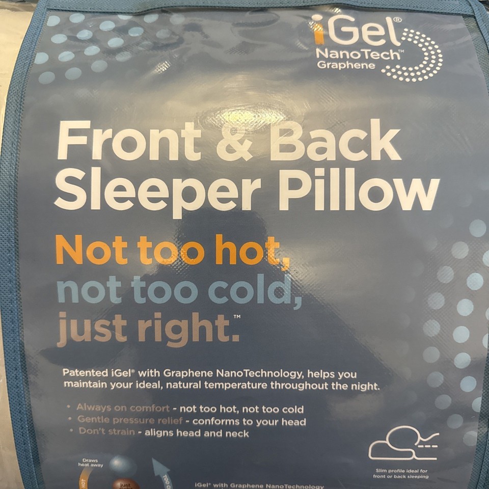 iGel NanoTech Graphene Front & Back Sleeper Pillow Brand New | eBay UK
