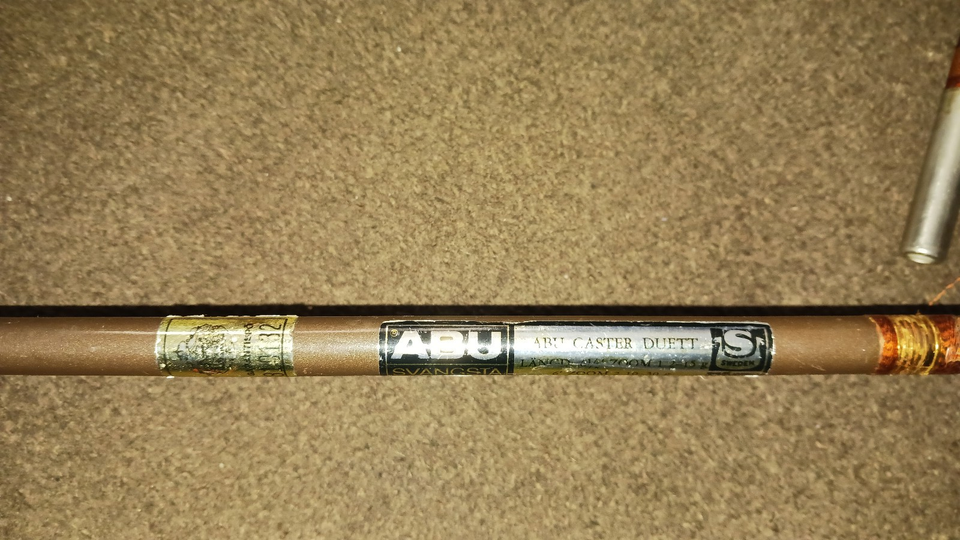 VINTAGE Abu Rod Caster Duett Zoom Fishing Rod 3 PCS 6' - 6.5' (2 top ...