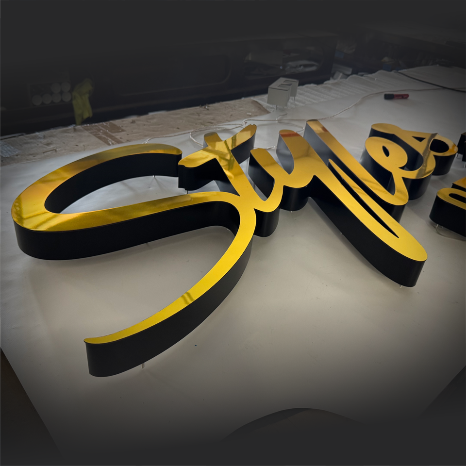 Custom Backlit Illuminated 3D Letters Sign | Storefront Indoor/Outdoor ...