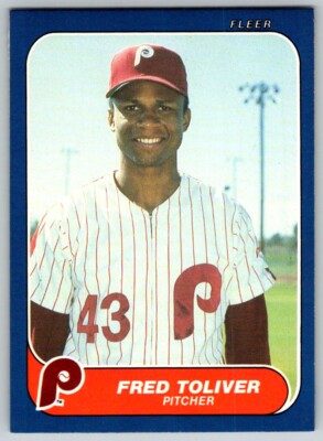 1986 FLEER UPDATE FRED TOLIVER PHILADELPHIA PHILLIES #U-117 | eBay