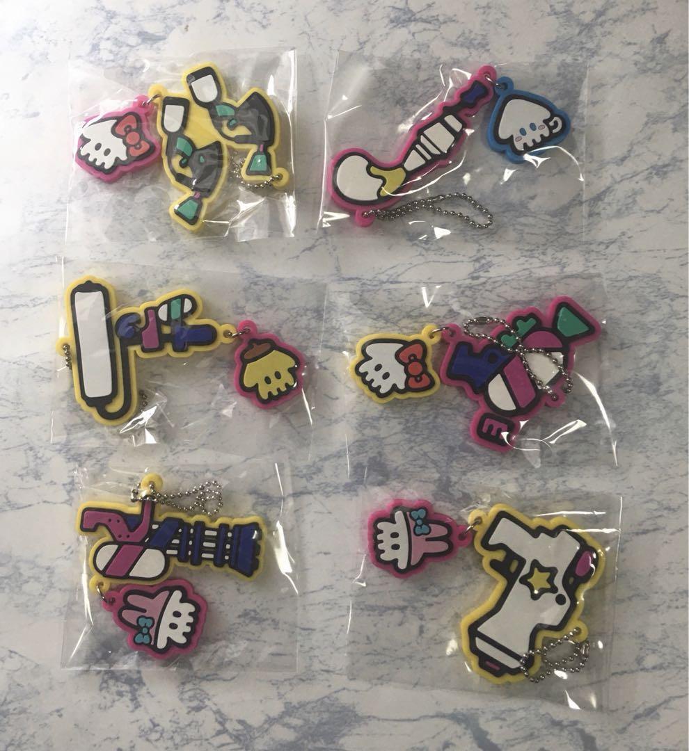 Splatoon x Sanrio Rubber Mascot Collection Hello Kitty Cinnamoroll Set ...