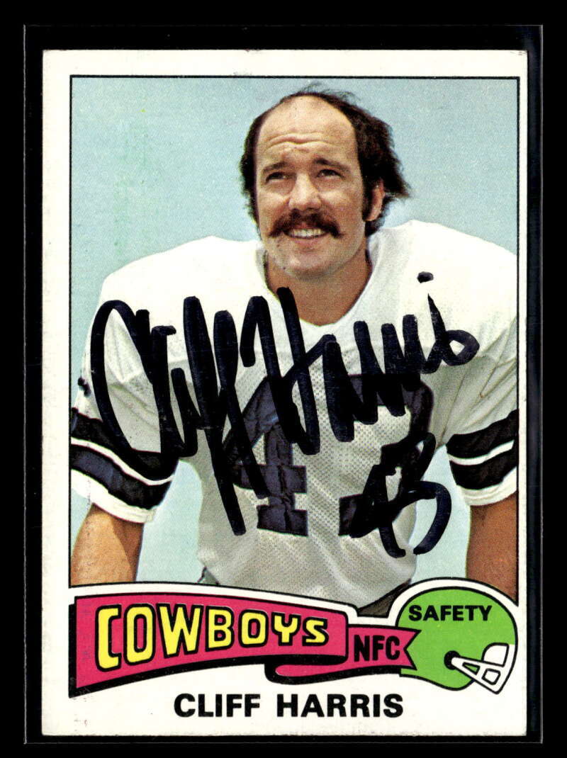 1975 Topps Cliff Harris #490 Rookie Dallas Cowboys RC Signed/Auto ...