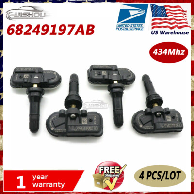 4PCS New Mopar 68249197AA Tire Pressure Sensor TPMS For Dodge Ram 1500 ...