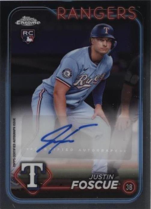 2024 Topps Chrome Update Series - Autographs Justin Foscue #AC-JUF (AU ...