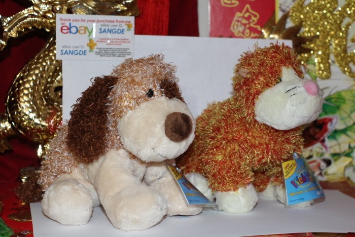 WEBKINZ ORIGINAL CHEEKY DOG & CAT.COMES WITH SEALED/UNUSED CODE/TAG ...