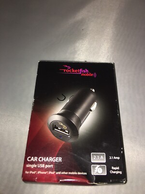 rocketfish car charger single usb port RF-DC1U2N used | eBay
