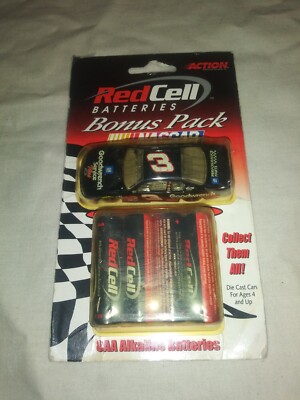 Vintage Nascar #3 Dale Earnhardt Red Cell Batteries Bonus Die cast Car ...