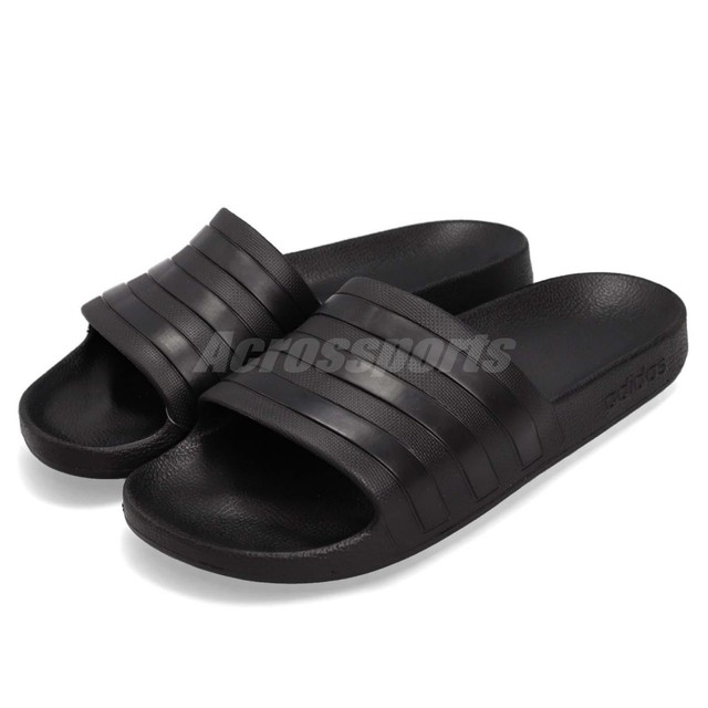 adidas Adilette Aqua Slides Sandals F35550 Black Size 9 Mens Beach ...