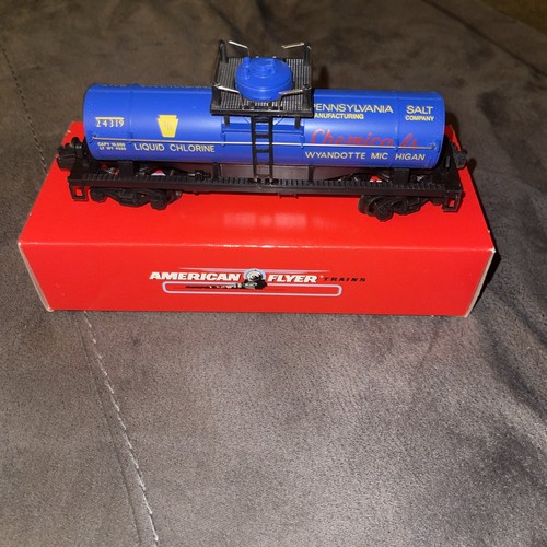 American Flyer 6-48402 S Gauge Penn Salt Single Dome Tank Car #24319 EX ...