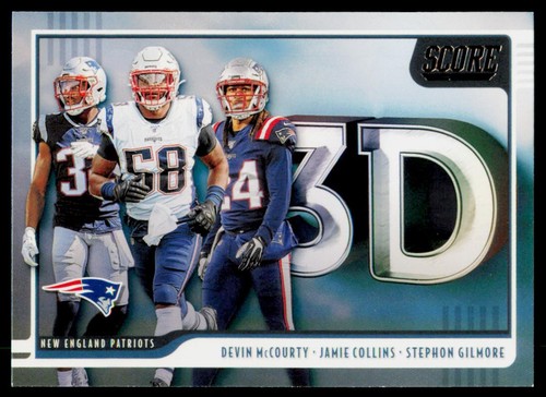 2020 Score Devin McCourty / Jamie Collins / Stephon Gilmore 3D-SJD 3D ...