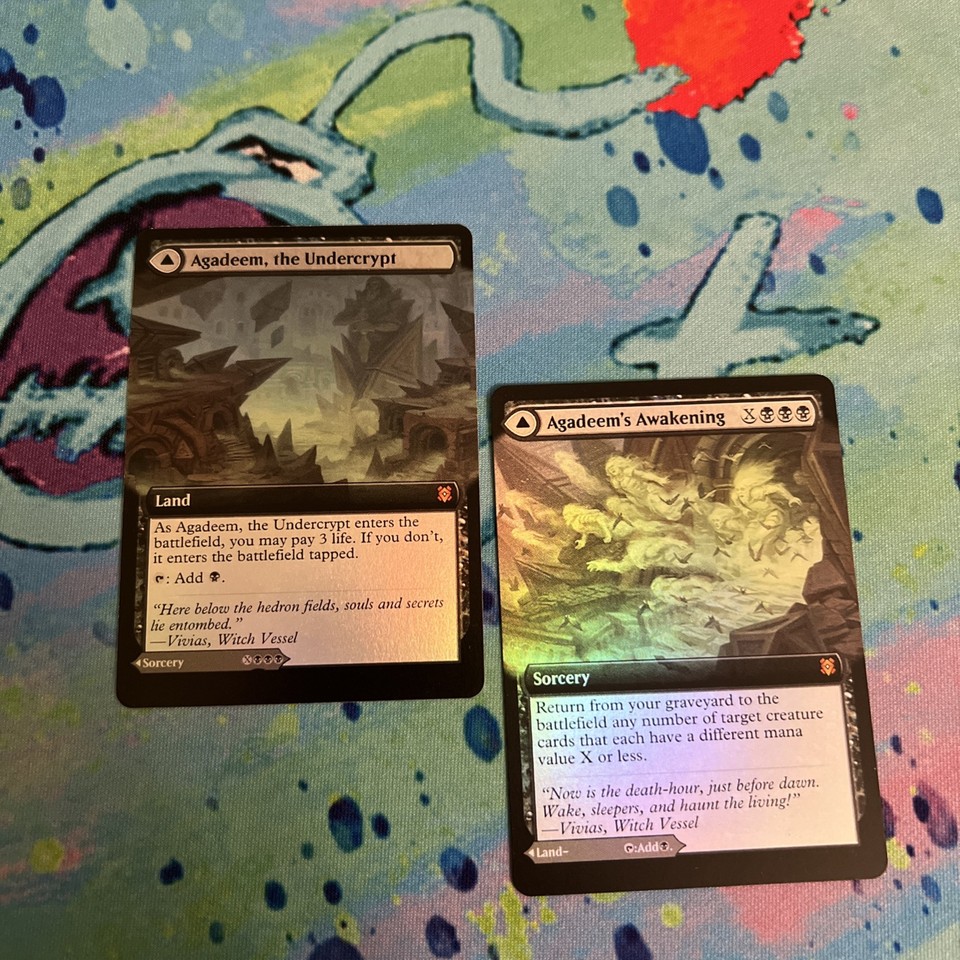 Agadeem’s Awakening Two Sides Extended Art Foil Mtg Play Test Card | eBay