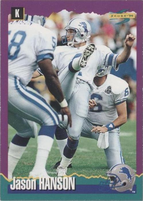 1994 Score Jason Hanson #41 for sale | eBay