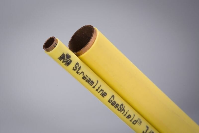 Streamline LY03250 3/8" x 250' Copper Type L Yellow Plastic Coated Soft ...