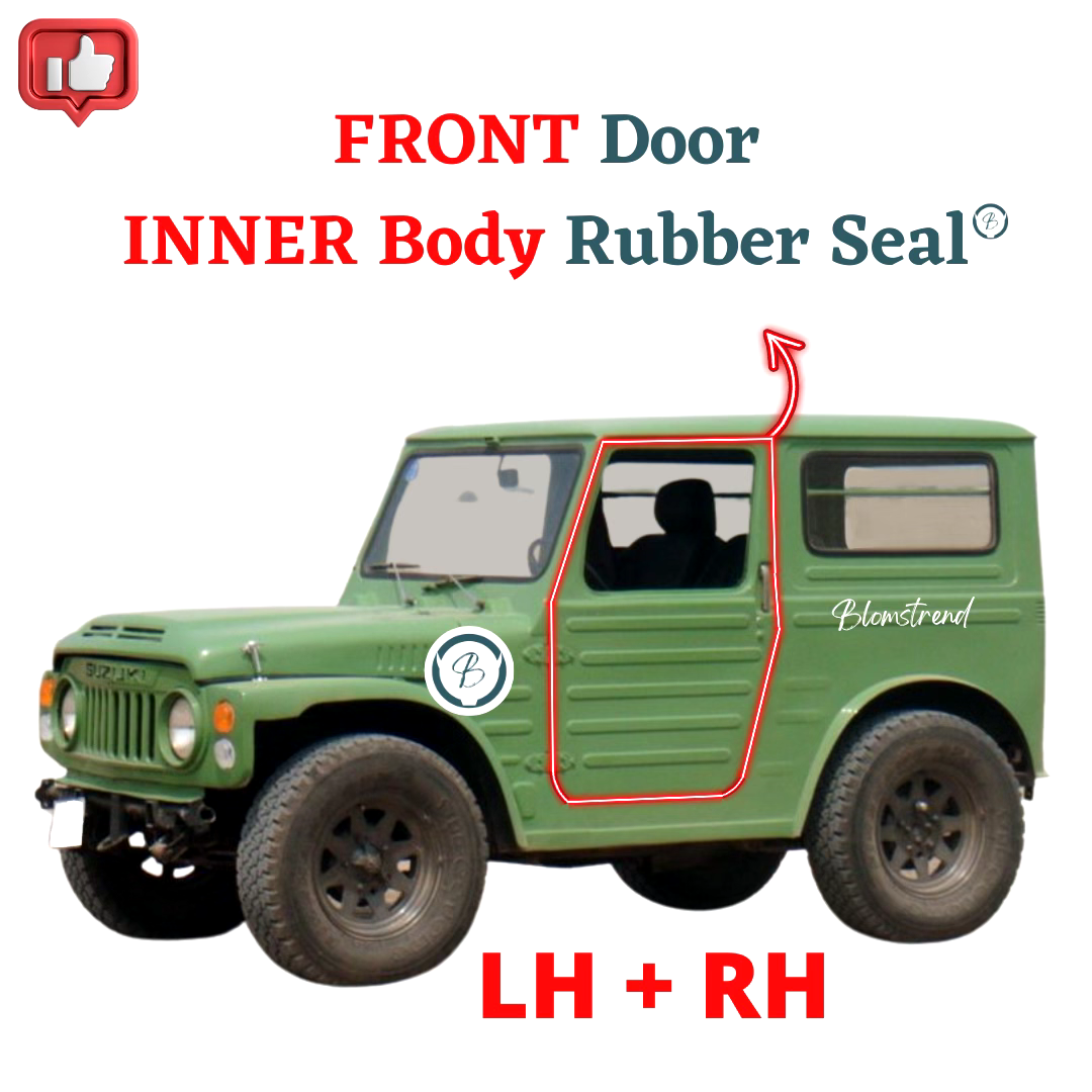 Pair Suzuki Jimny Eljot Stockman LJ80 Front Door Inner Body Rubber Seal ...