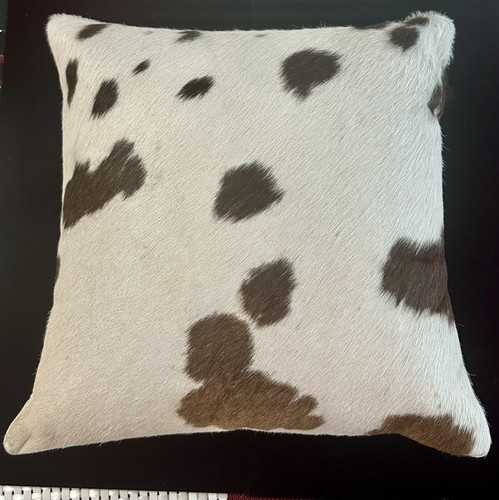 Cowhide Pillow Cushion With Insert 11 X 11” | eBay