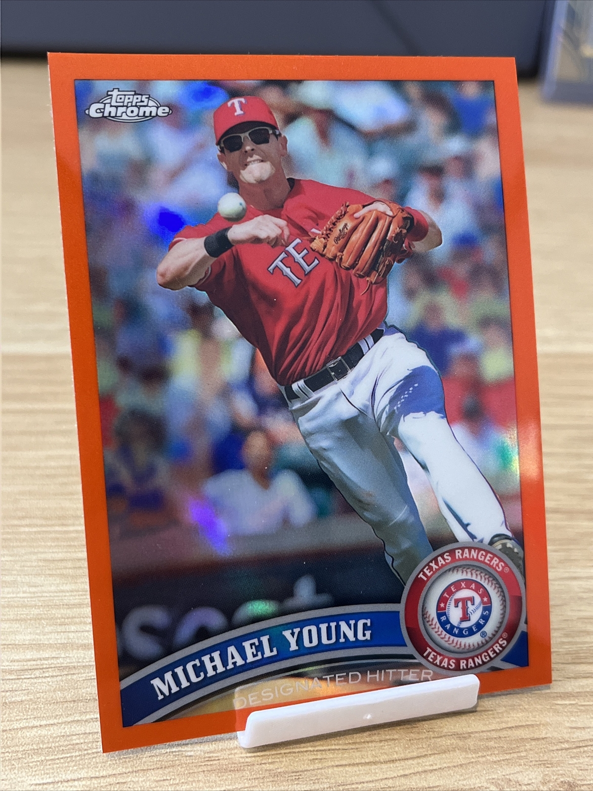 2011 Topps Chrome - Orange Refractor #69 Michael Young for sale online ...