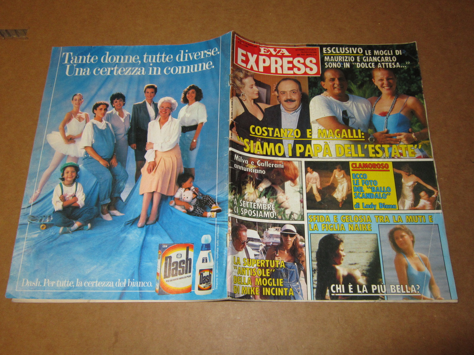 RIVISTA EVA EXPRESS 10-8-1989 M.COSTANZO MILVA LADY DIANA M.BONGIORNO O ...