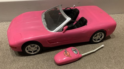 Mattel Barbie Remote Control Convertible Pink Sports Car | eBay UK