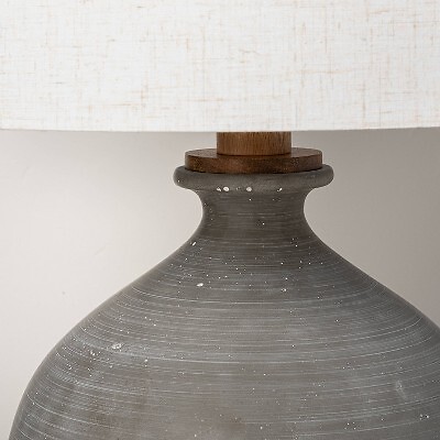 Resin Table Lamp Gray (Includes LED Light Bulb) - Hearth & Hand with Magnolia | eBay