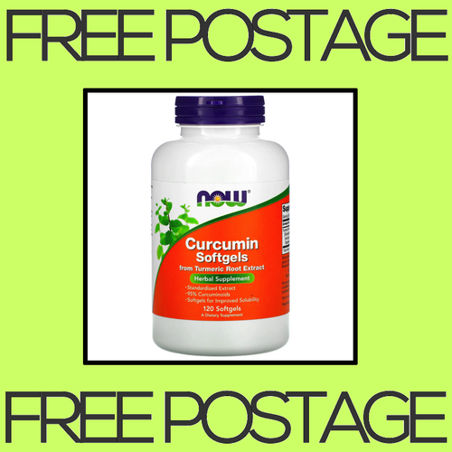 NEW NOW Foods, Turmeric Curcumin, Herbal Supplement - 120 Softgels FREE ...