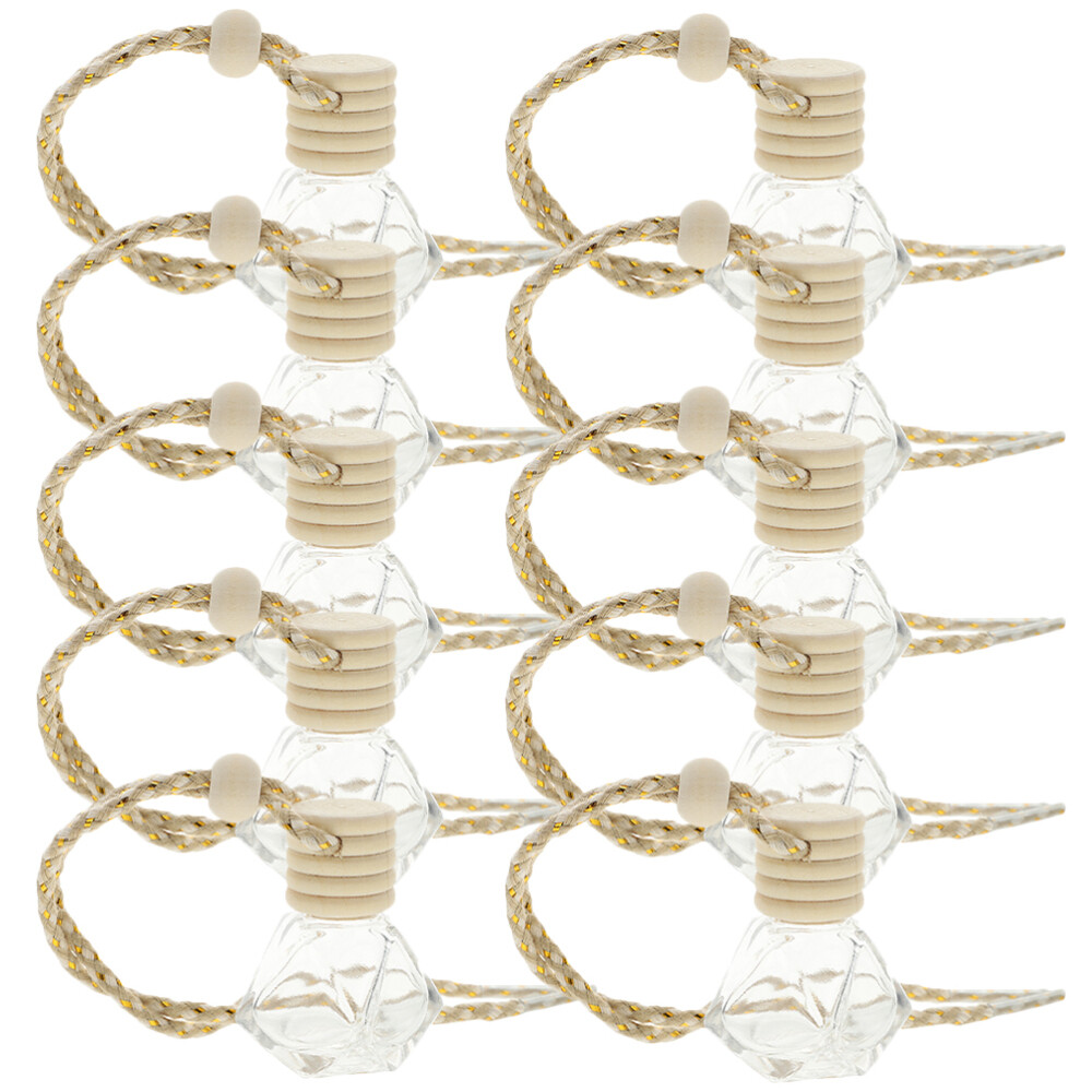 10Pcs Hanging Car Air Freshener Diffusers Mini Glass Bottles | eBay