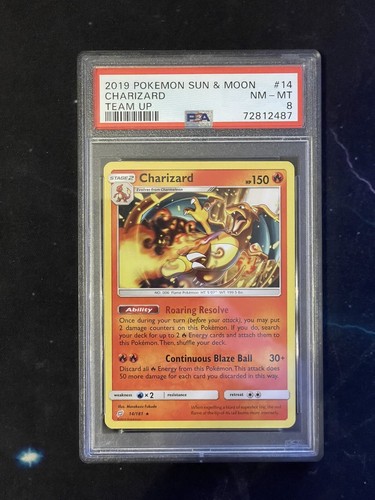 2019 Pokemon Sun & Moon Charizard Team Up Cosmos 14/181 PSA 8 | eBay
