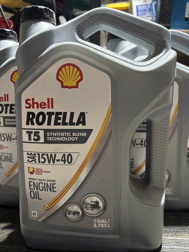 3 Pack Shell Rotella T5 Synthetic Blend 15W-40 Diesel Engine Oil -1 ...