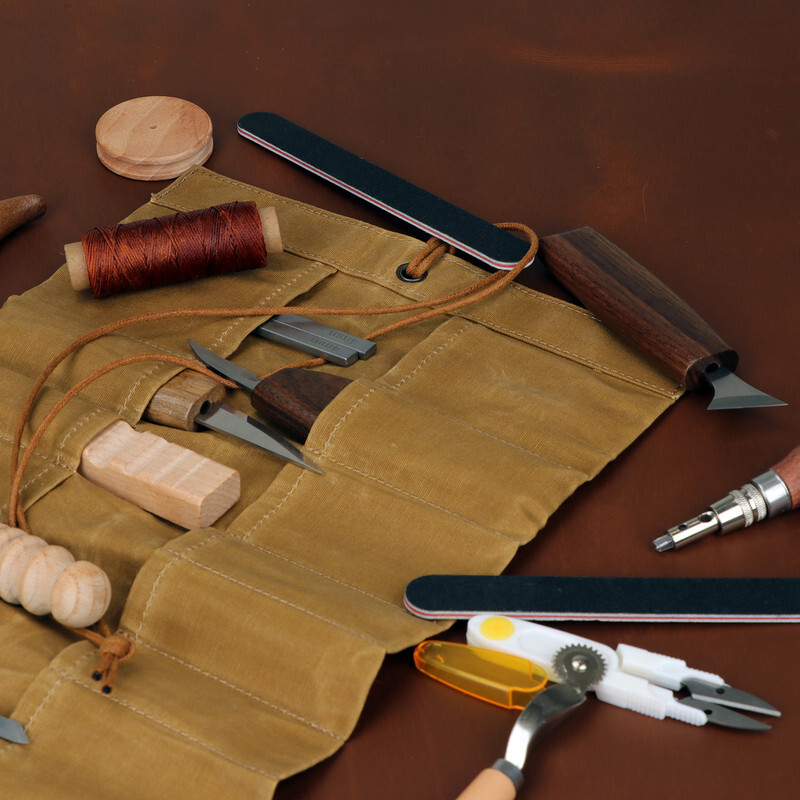 Roll up Canvas Tool Carry Holder Carving Knife Organizer Bag Handy ...