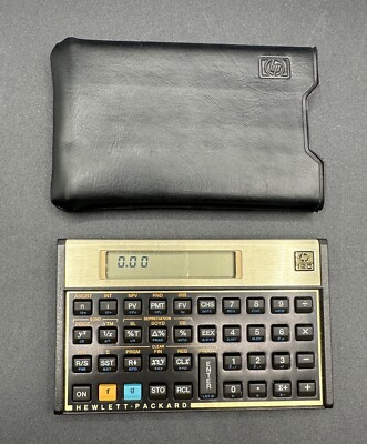 Vintage HP 12C Financial RPN Calculator w Original Slip Case TESTED | eBay