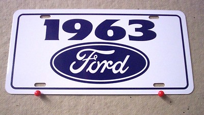 1963 Ford license Plate car tag 63 Falcon Fairlane Ranchero Galaxie 500 ...