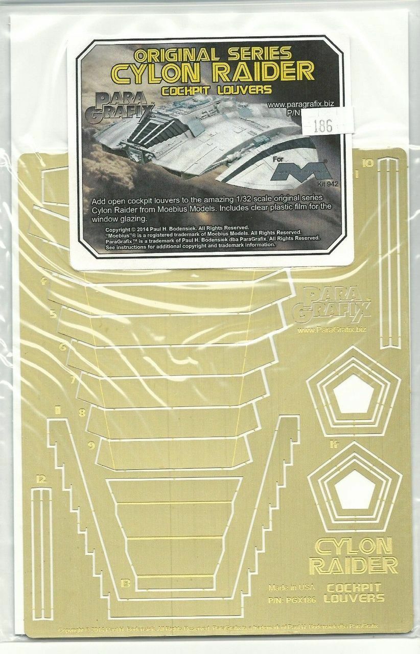 Battlestar Galactica Cylon Raider Cockpit Louvers (PGX186) | eBay